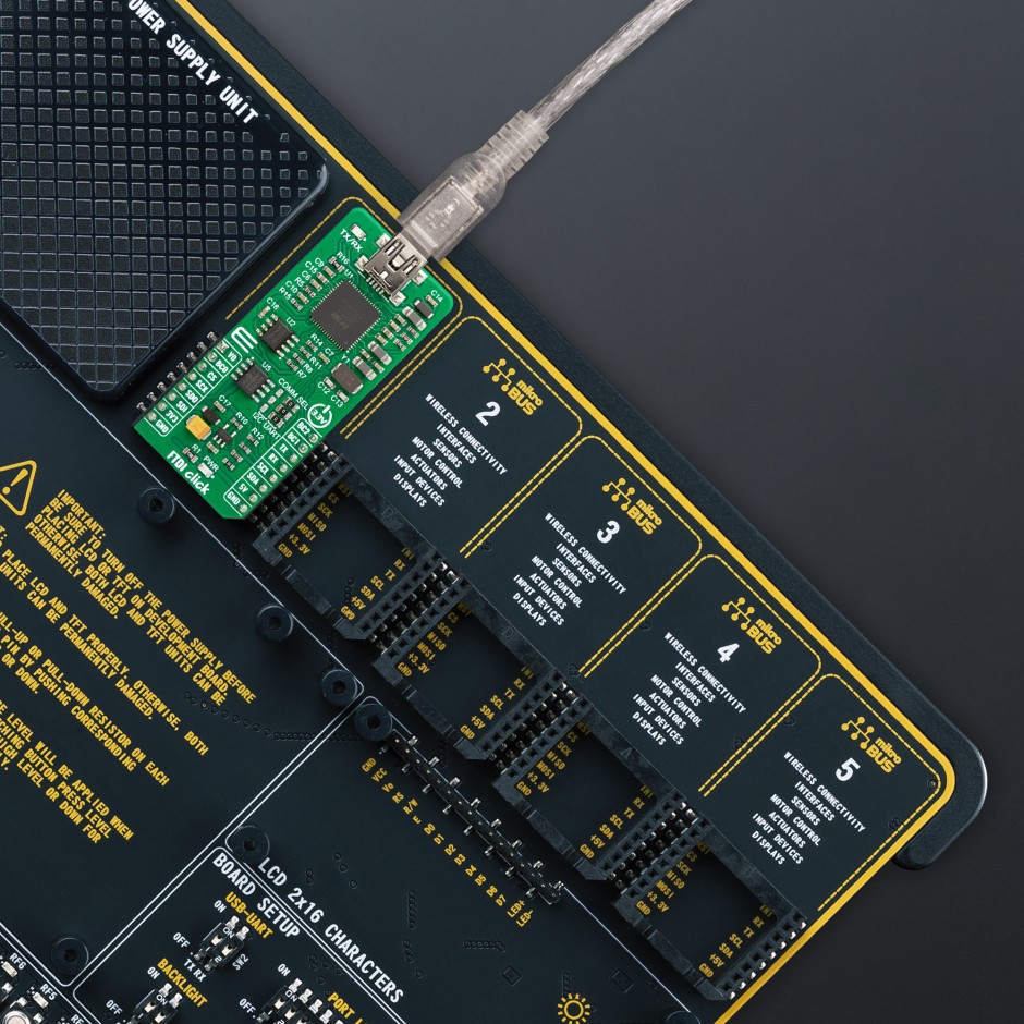 FTDI Click - Board with FT2232H - dual high speed USB 2.0 to UART/I2C ...