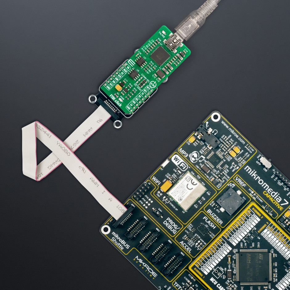 FTDI Click - Board with FT2232H - dual high speed USB 2.0 to UART/I2C ...