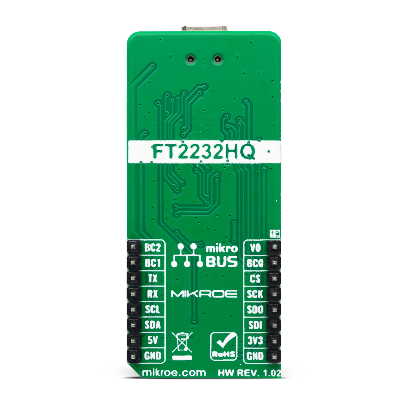 FTDI Click - Board with FT2232H - dual high speed USB 2.0 to UART/I2C ...