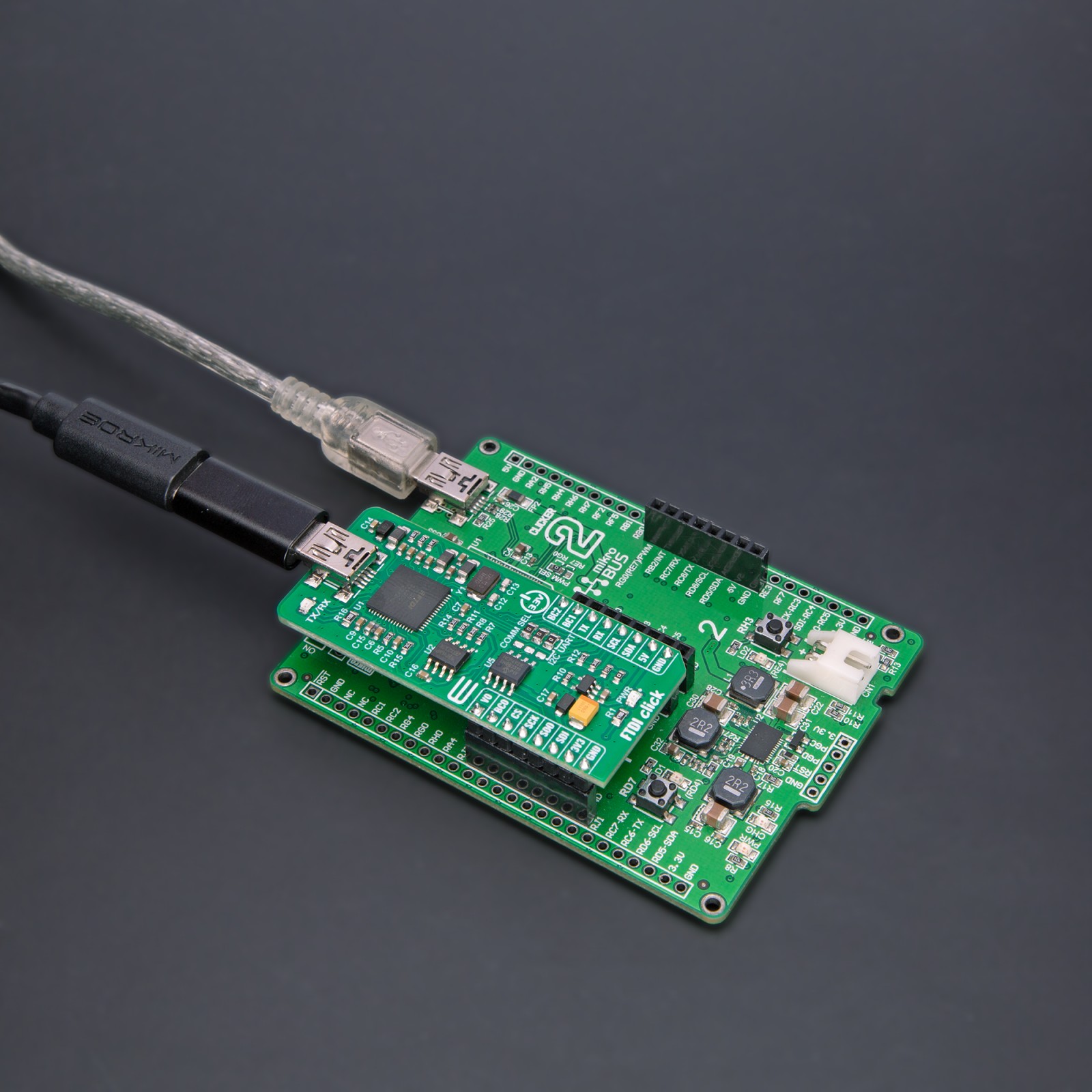 FTDI Click - Board with FT2232H - dual high speed USB 2.0 to UART/I2C ...