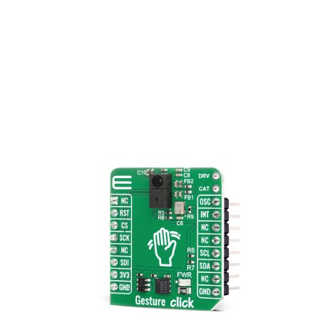 Gesture Click - Imaging-based gesture and proximity sensing | MIKROE-6517