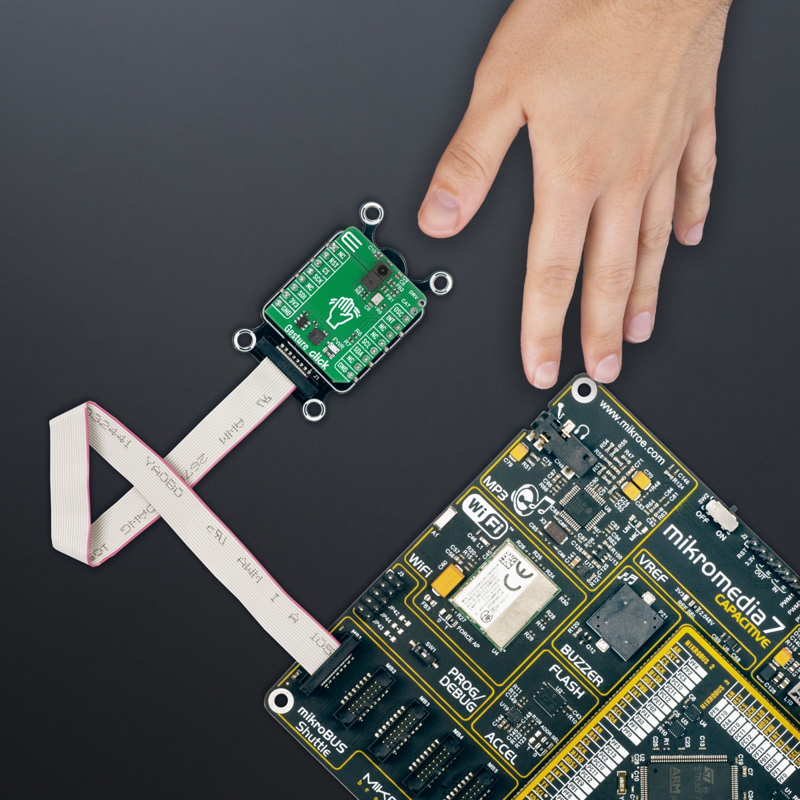 Gesture Click - Imaging-based gesture and proximity sensing | MIKROE-6517