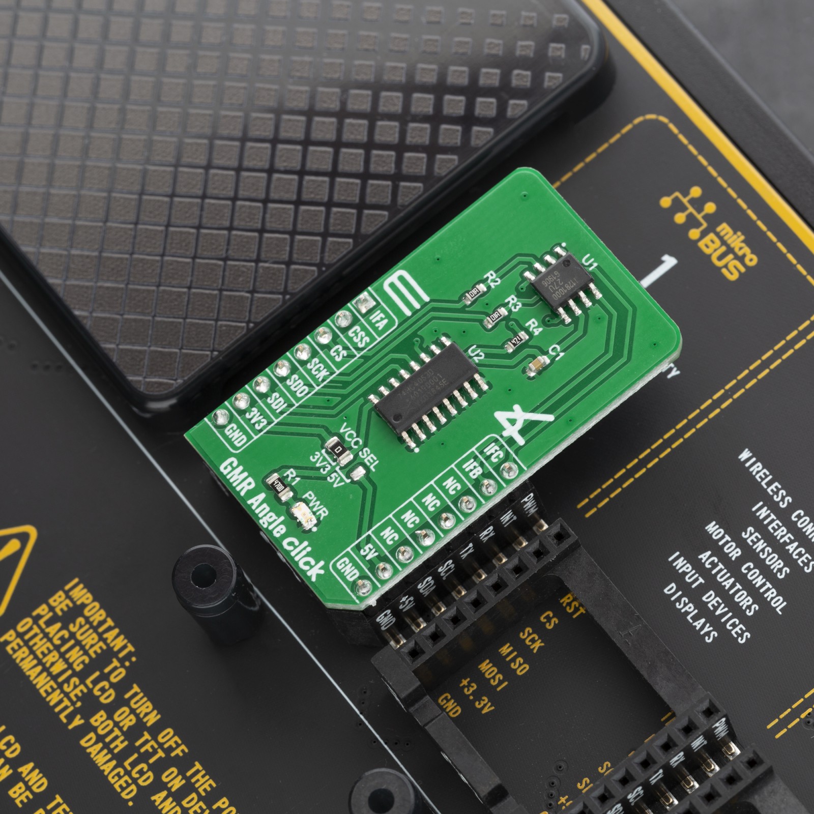 GMR Angle Click | TLI5012B E1000 360° Magnetic Angle Sensor Module