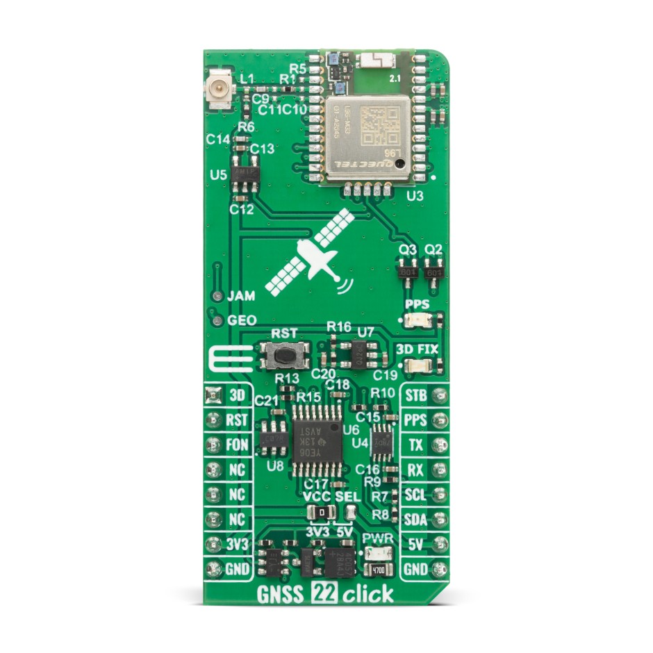 GNSS 22 Click - Single GNSS Receiver | MIKROE-6794