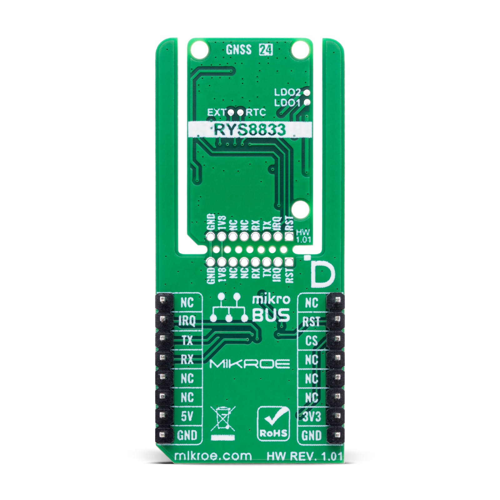 GNSS 24 Click - Global GNSS positioning | MIKROE-6551