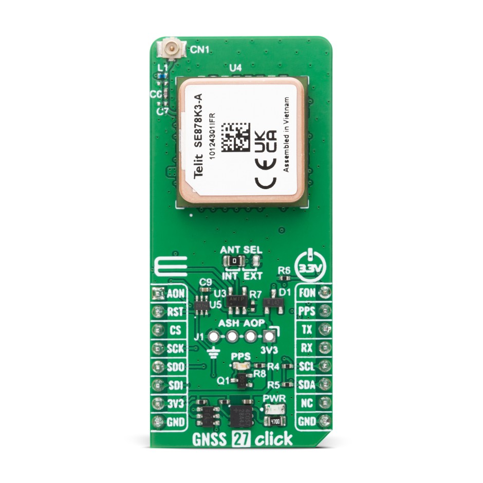 GNSS 27 Click - Complete GNSS receiver | MIKROE-6766