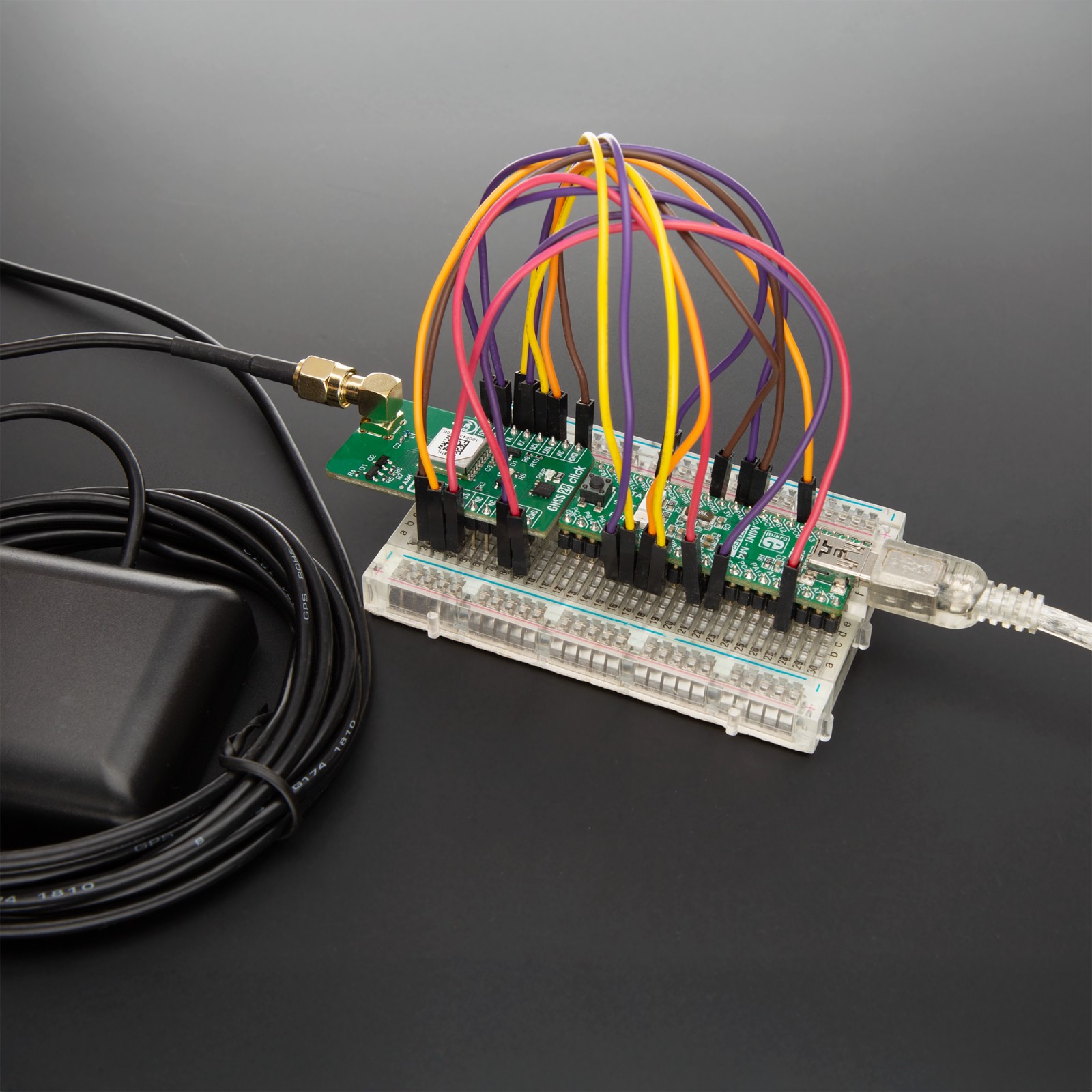 GNSS 28 Click - Multi-constellation GNSS module | MIKROE- 6775