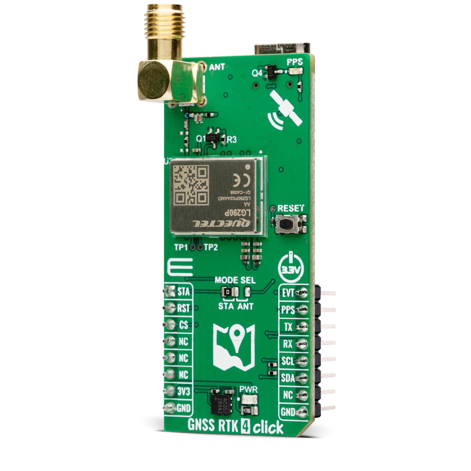 GNSS RTK 4 Click - For GNSS positioning with RTK support | MIKROE-6580