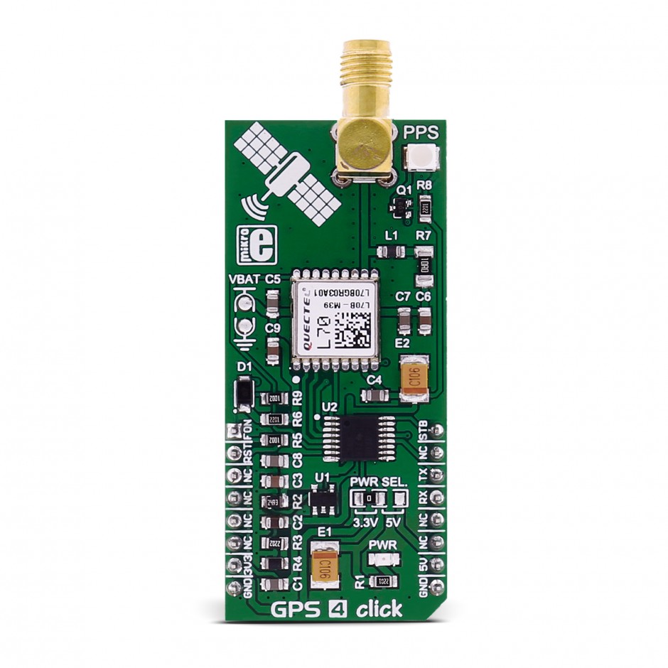 GPS 4 click - board with L70 module from Quectel | MikroElektronika