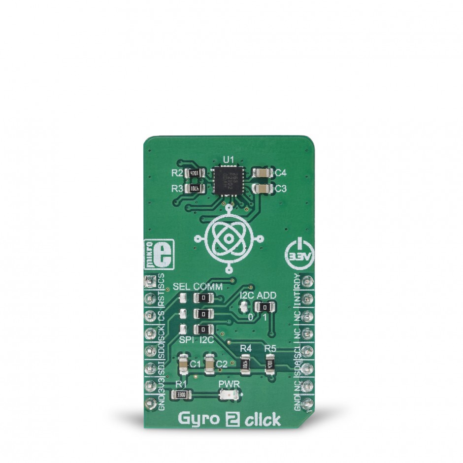 Gyro 2 Click | FXAS21002C 3-Axis Gyroscope