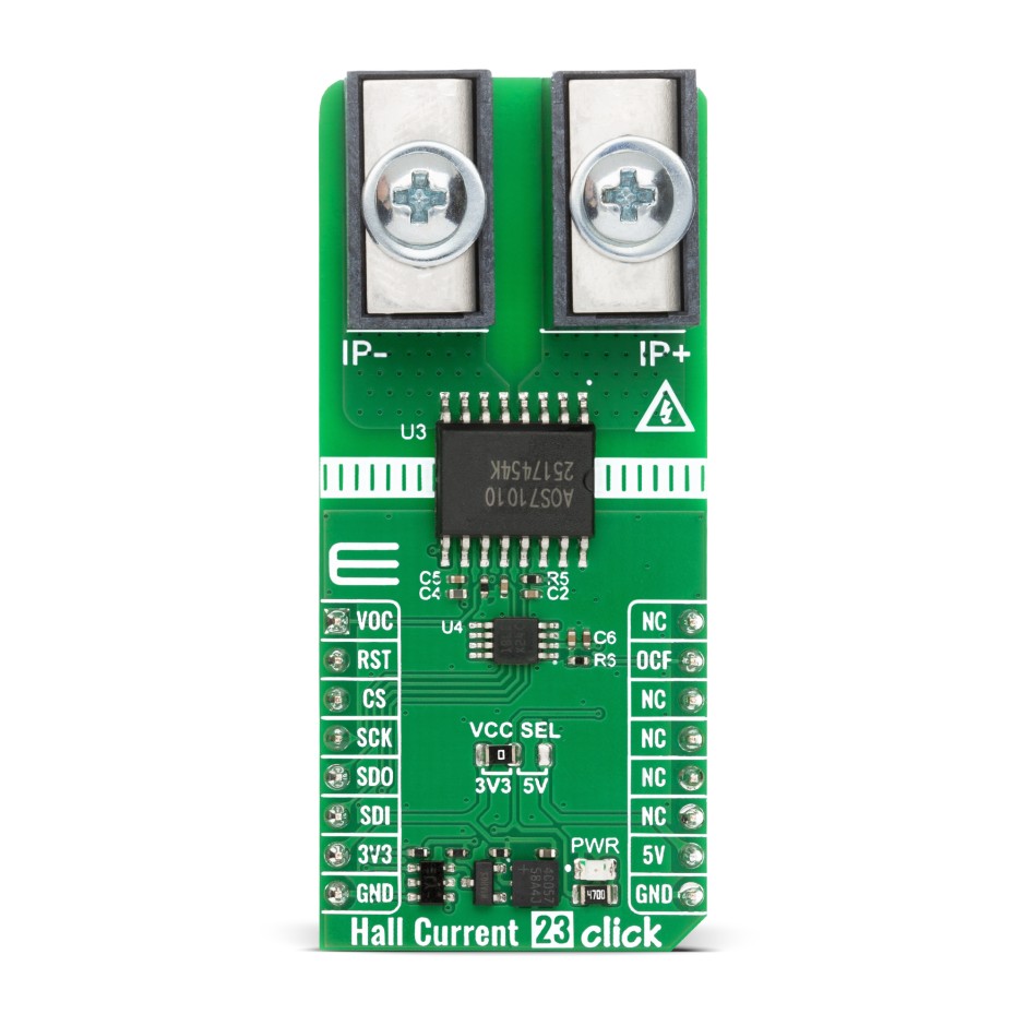 Hall Current 23 Click - Isolated ±50A Current Sensor | MIKROE-6839