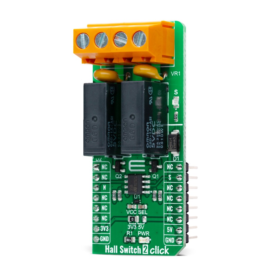 Hall Switch 2 Click | MHA100KN Hall Effect Switch for Precise Sensing