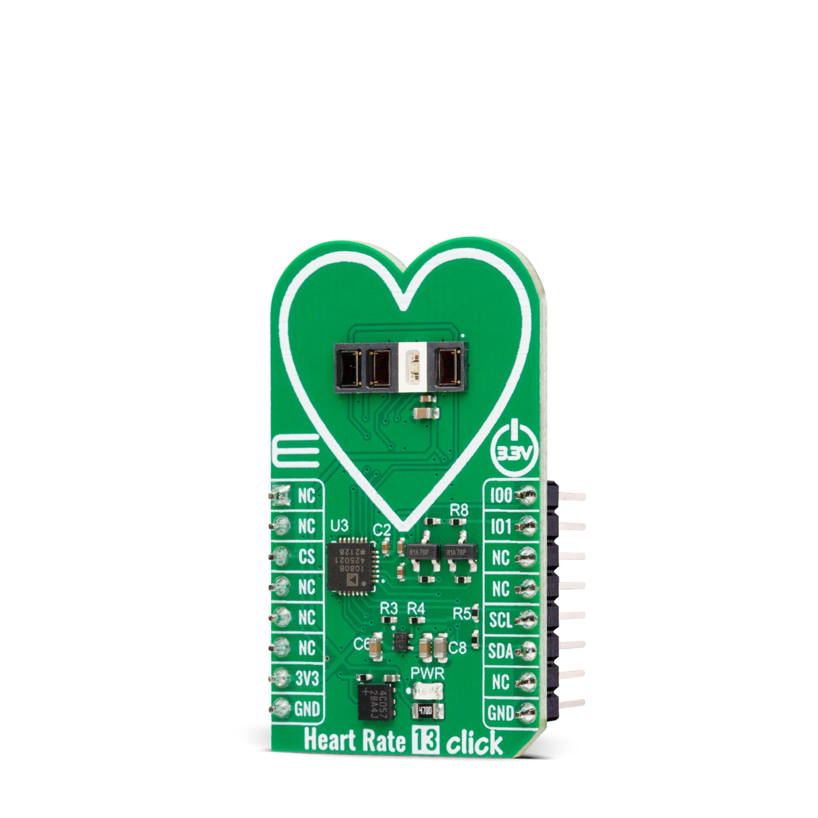 Heart Rate 13 Click - For vital sign monitoring | MIKROE-6490