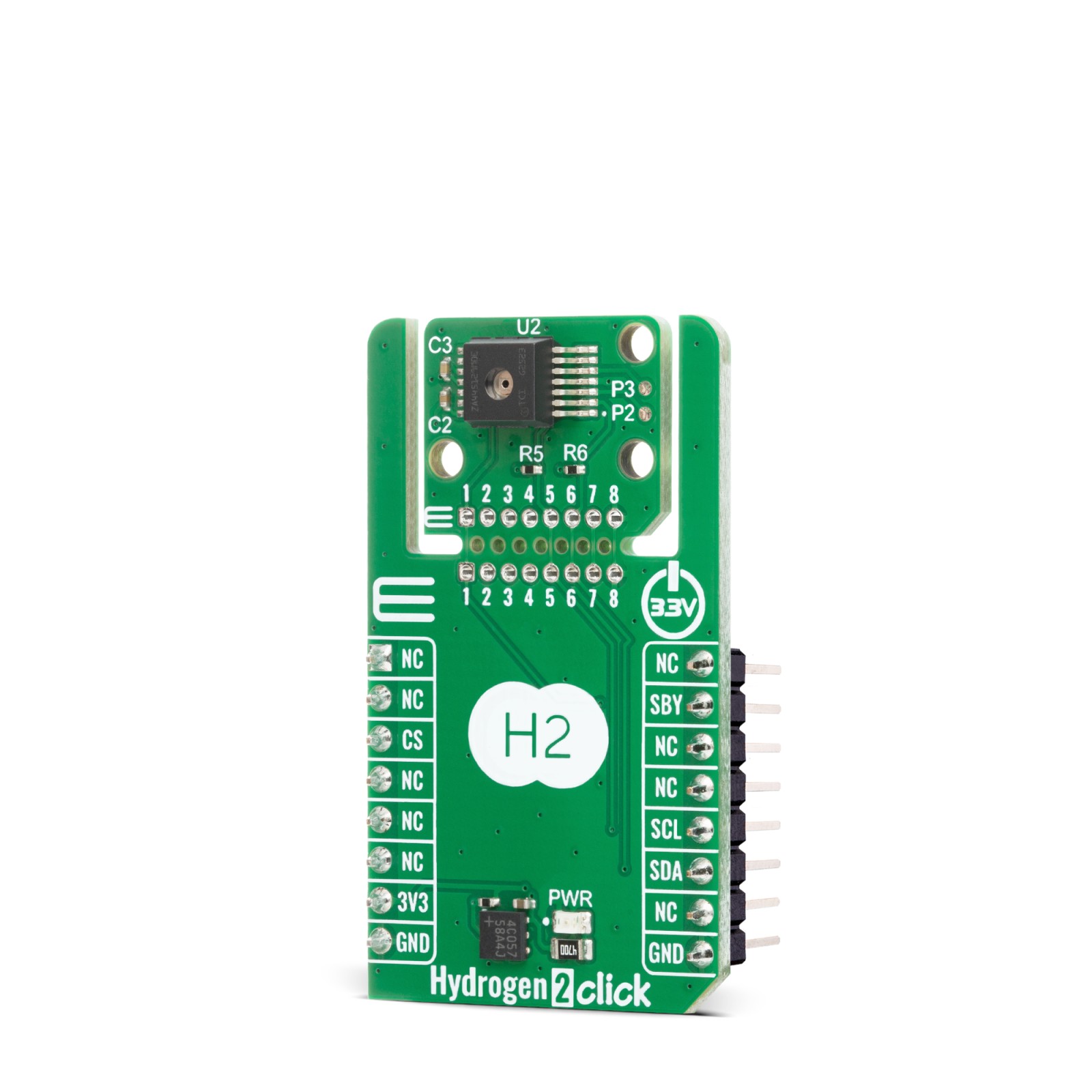 Hydrogen 2 Click - Hydrogen Gas Detection | MIKROE-6875