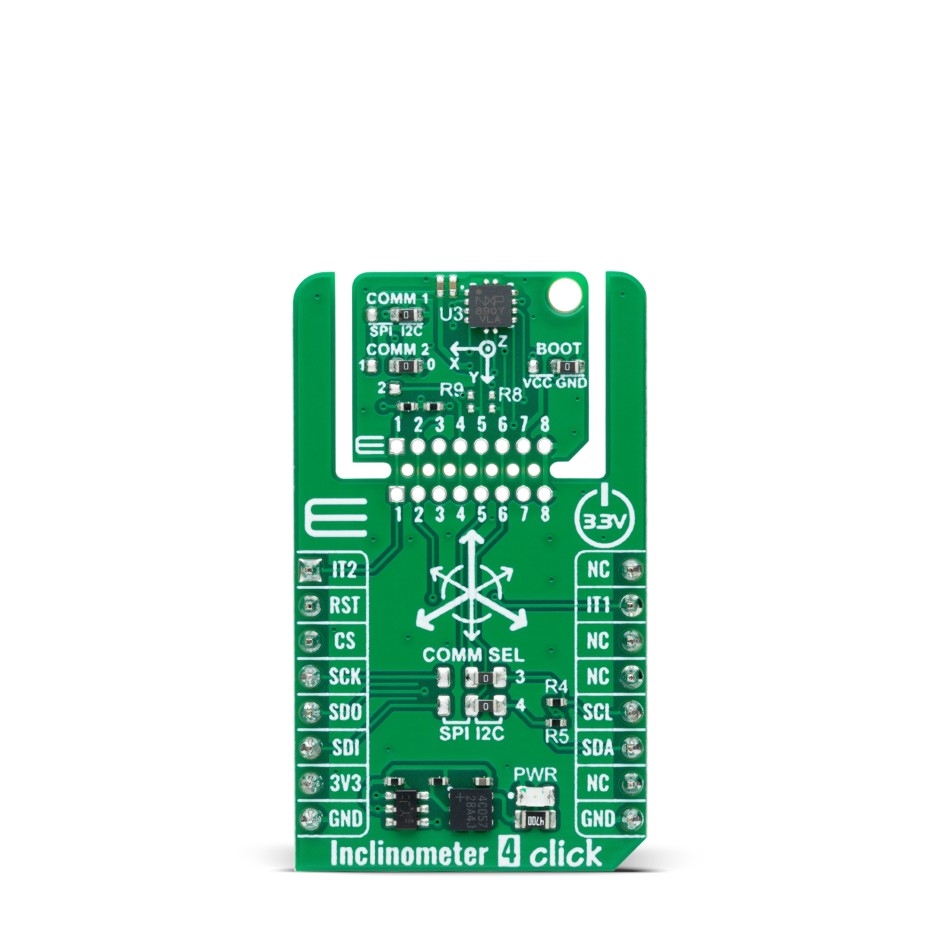Inclinometer 4 Click | FXLS8971CF 3-Axis MEMS Accelerometer - MIKROE