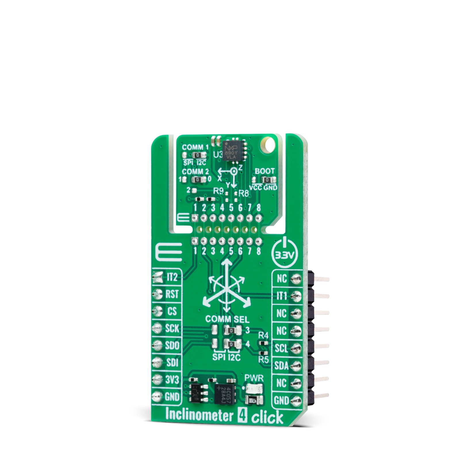 Inclinometer 4 Click | FXLS8971CF 3-Axis MEMS Accelerometer - MIKROE