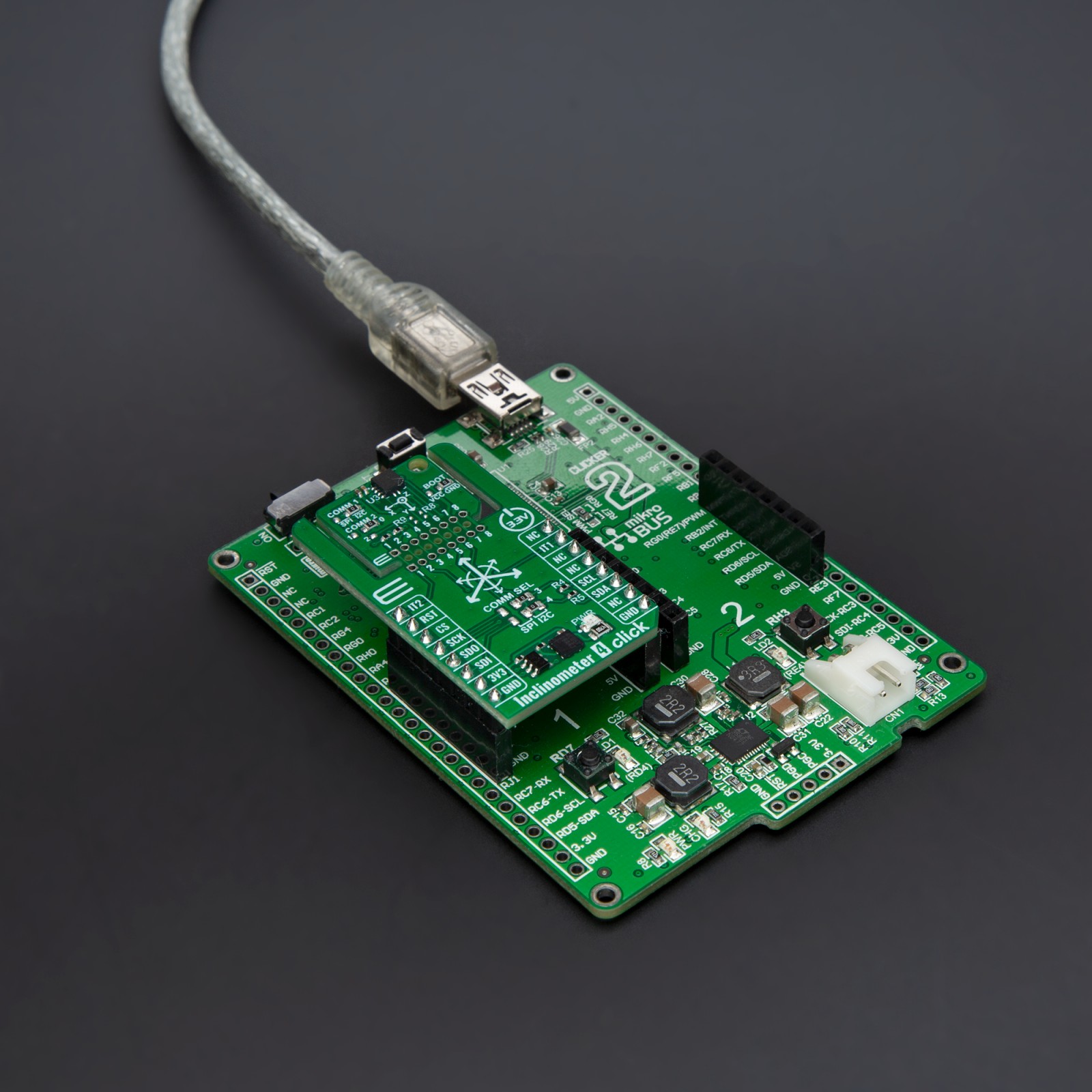 Inclinometer 4 Click | FXLS8971CF 3-Axis MEMS Accelerometer - MIKROE