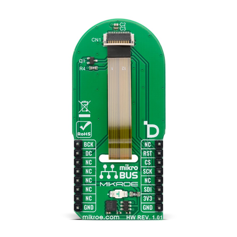 IPS Display 3 Click - 0.99-inch IPS TFT LCD | MIKROE-6542