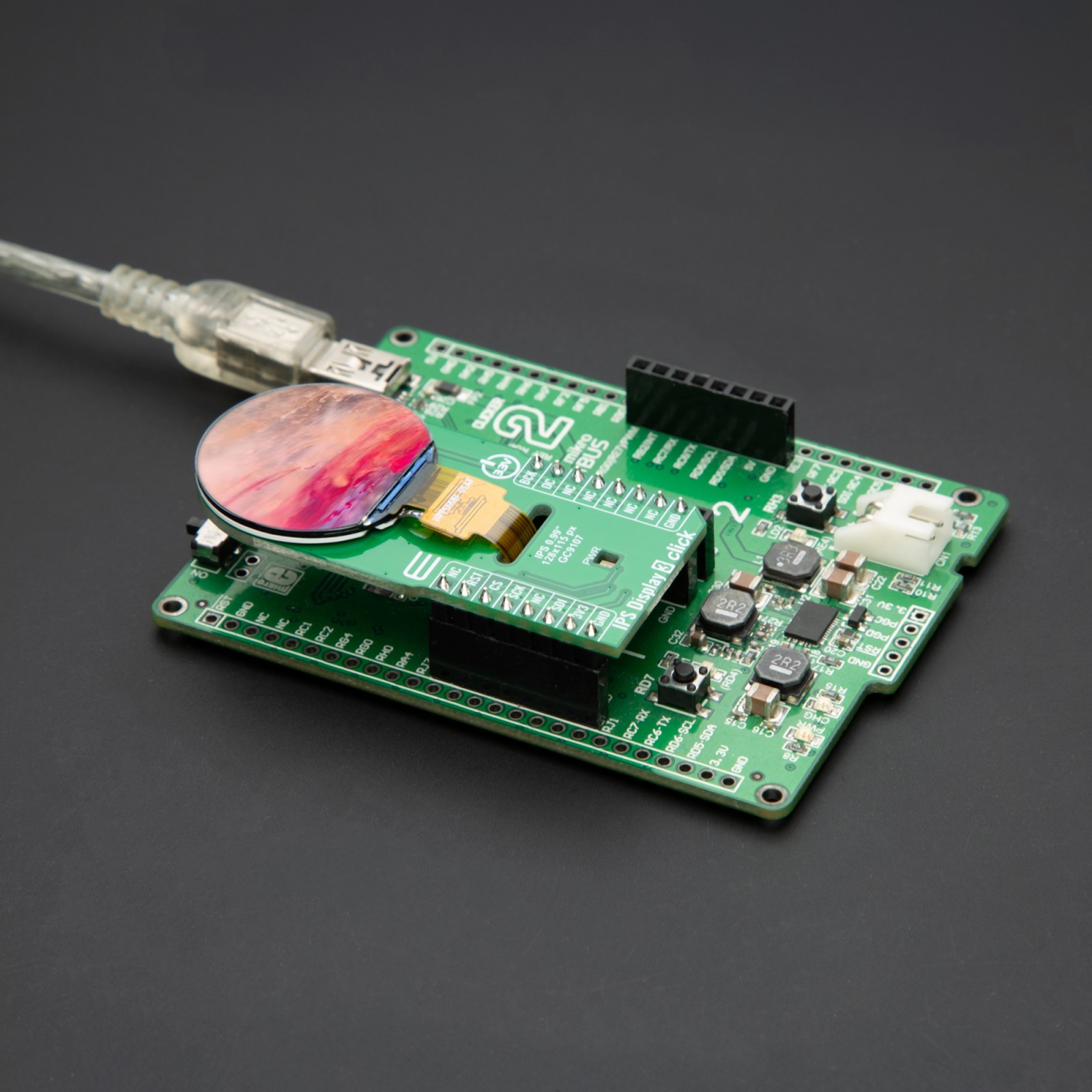 IPS Display 3 Click - 0.99-inch IPS TFT LCD | MIKROE-6542