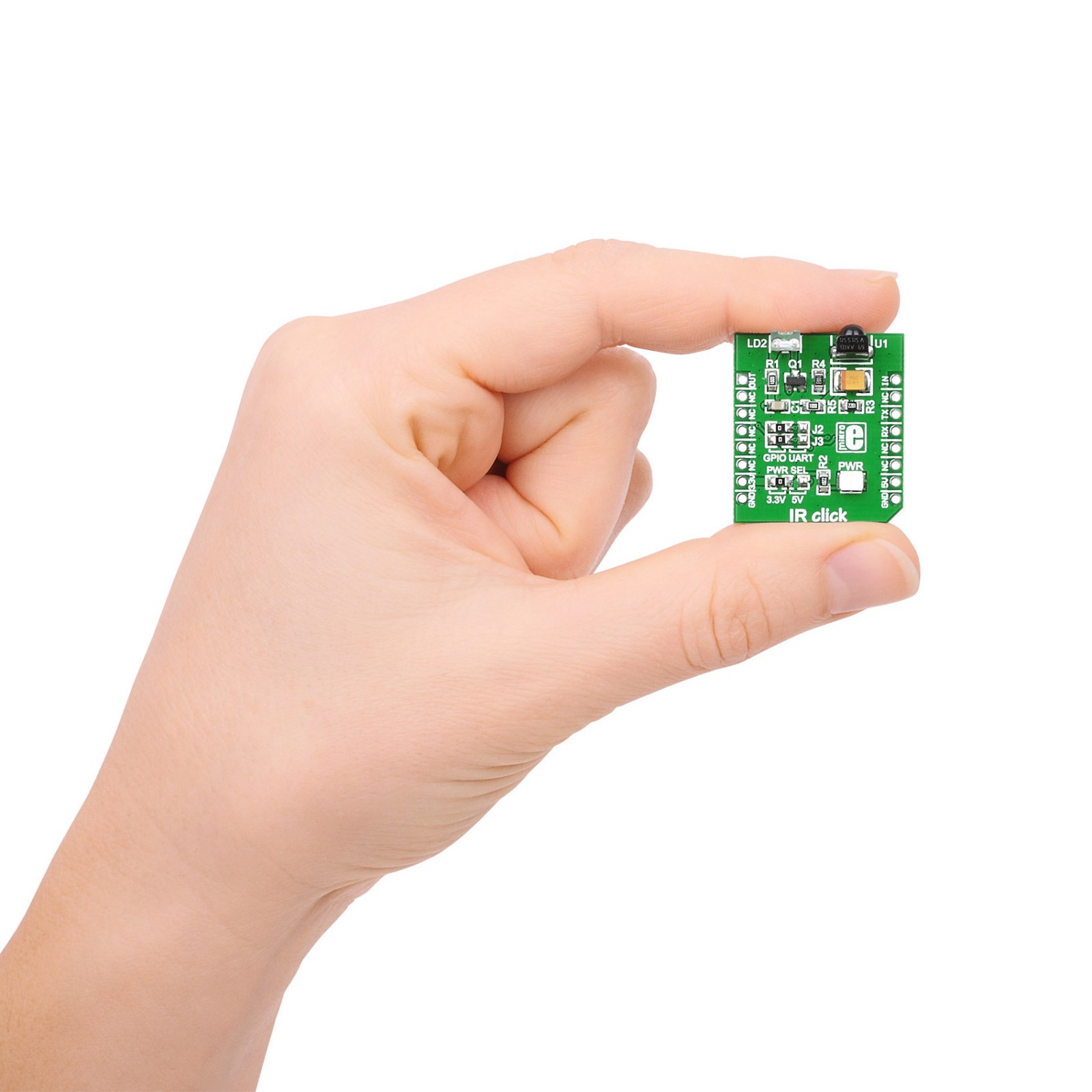 IR Click - mikroBUS board with TSOP38338 IR receiver module