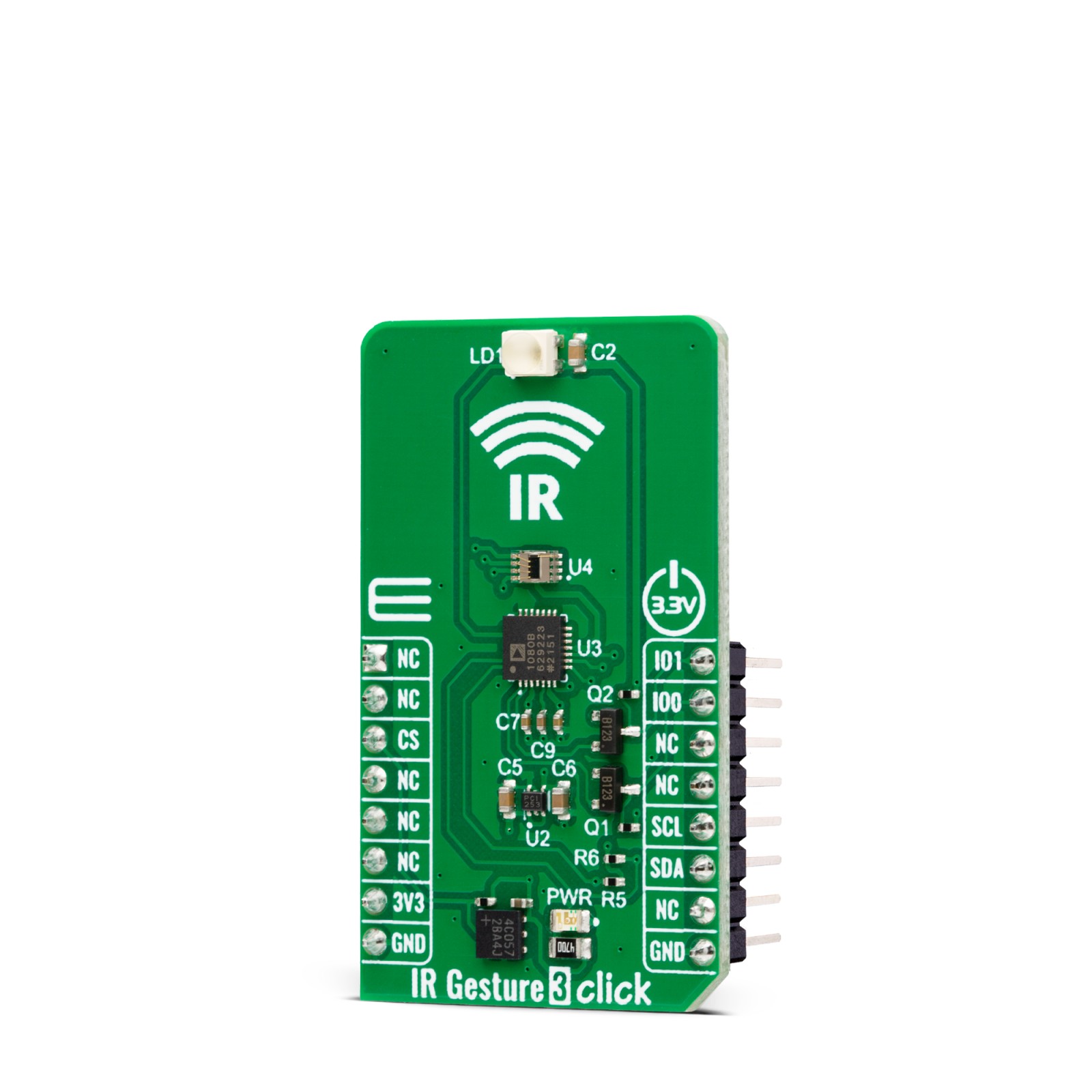 IR Gesture 3 Click with ADPD1080 for Proximity and Gesture Detection