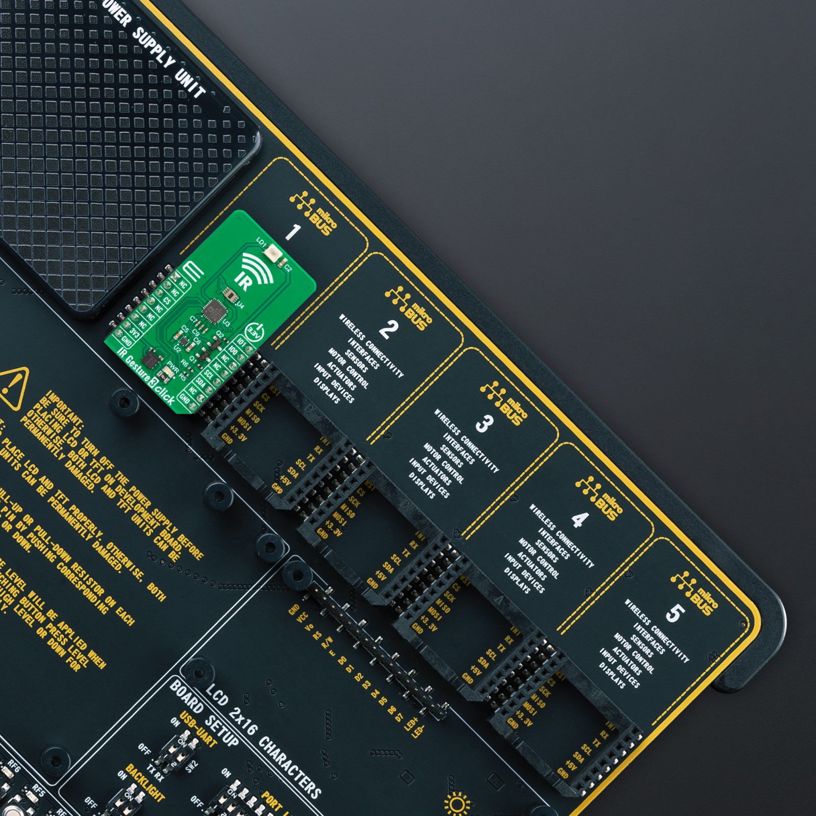 IR Gesture 3 Click with ADPD1080 for Proximity and Gesture Detection