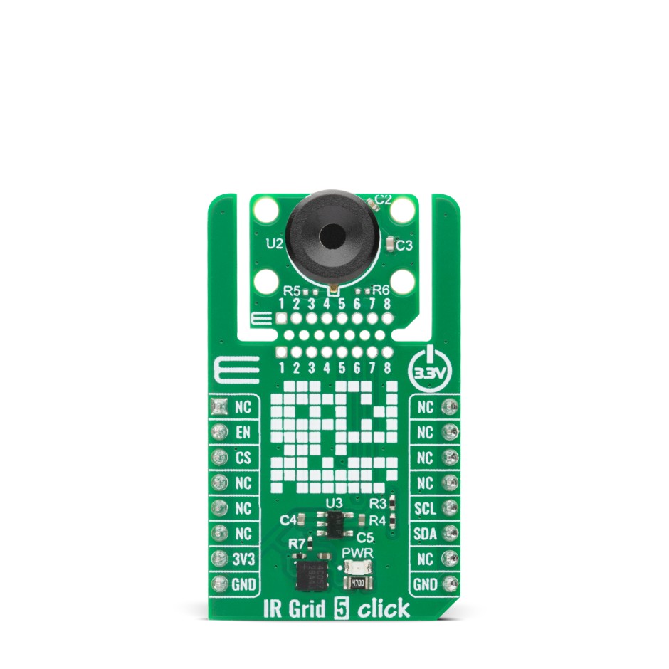 IR Grid 5 Click - 32x24-pixel thermal IR array imager | MIKROE-6764