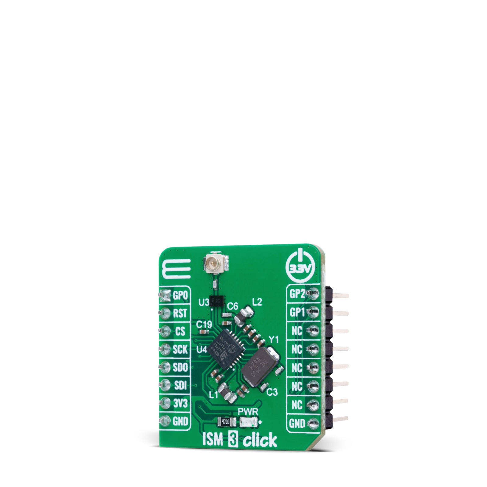 ISM 3 Click - For sub-Ghz 433MHz ISM communication | MIKROE-6066
