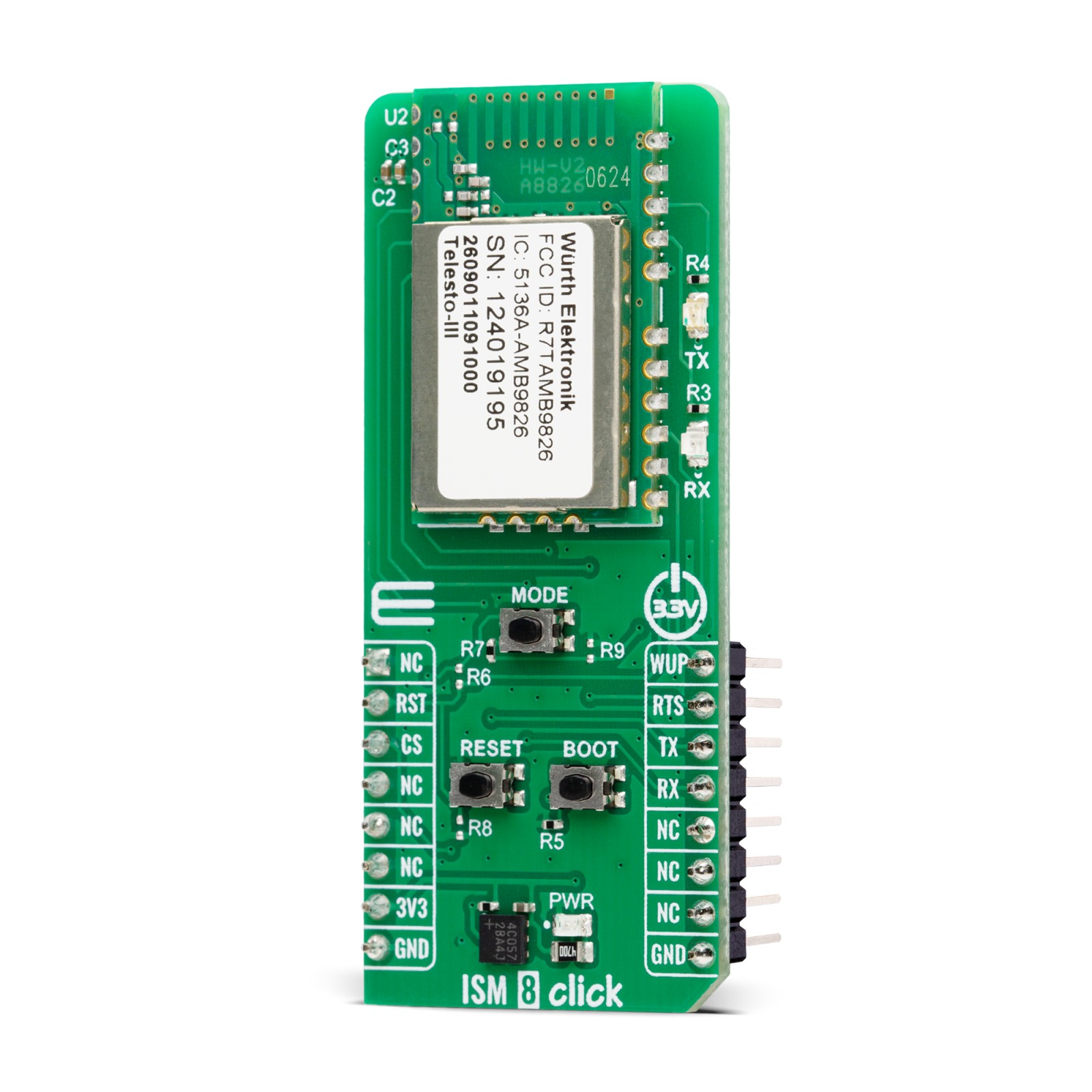 ISM 8 Click - For 915MHz ISM band | MIKROE-6628