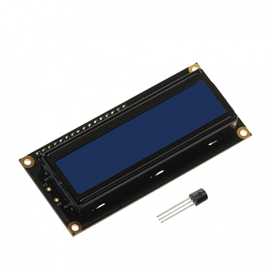 2x16 LCD and DS1820 temperature sensor