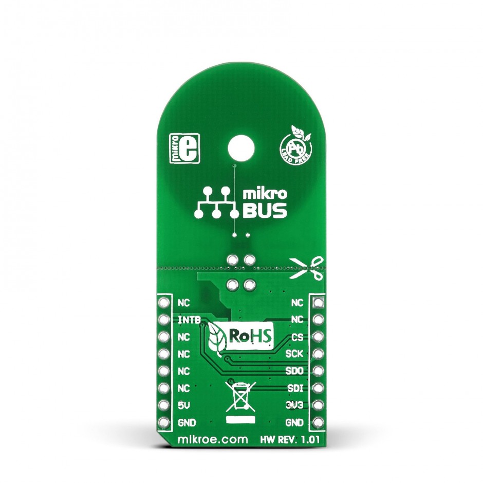 LDC1000 click - board with IC converter along with a detachable sensor