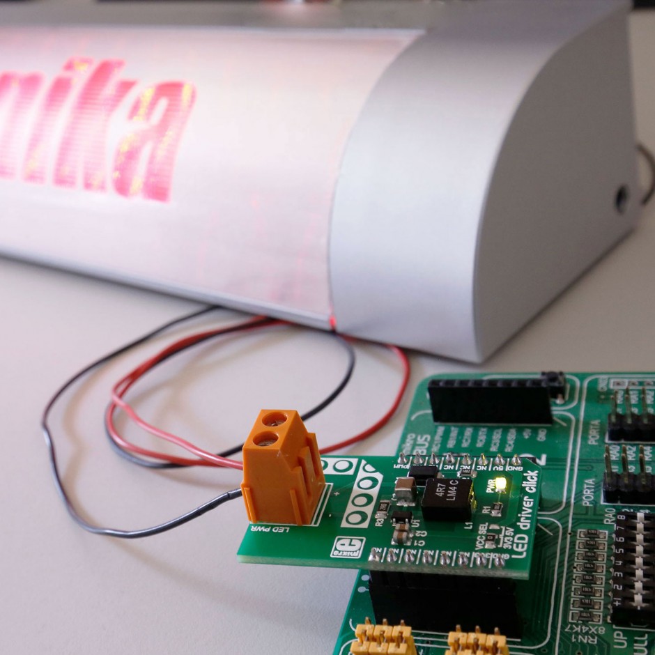 LED driver – board with MCP1662 high-voltage step-up voltage driver ...