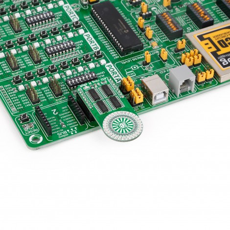 Led Ring R Click Board With Ring Of 32 Red Leds