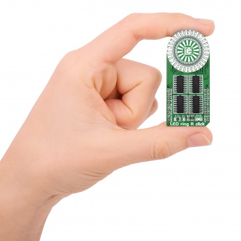 Led Ring R Click Board With Ring Of 32 Red Leds