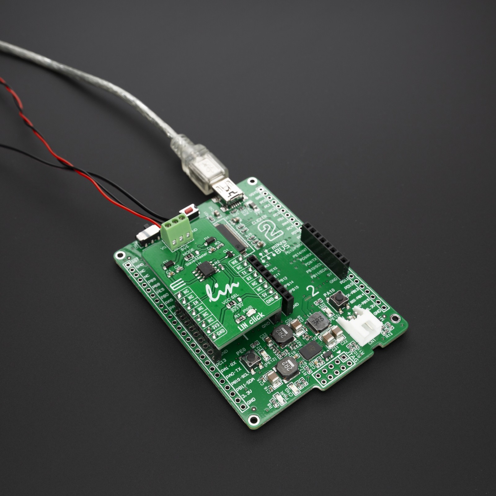 LIN Click | TLE7259-3GE Low-Side Power Switch & LIN Transceiver