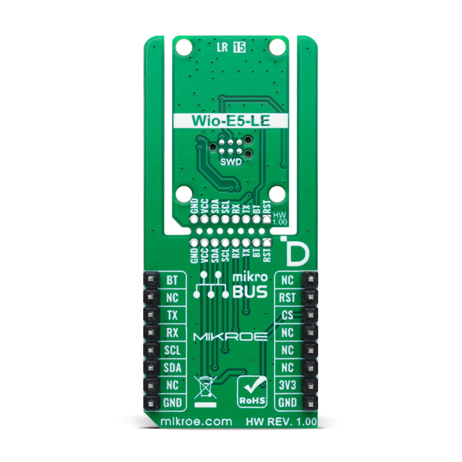 LR 15 Click | Wio-E5-LE LoRa® Module for Long-Range IoT Communication
