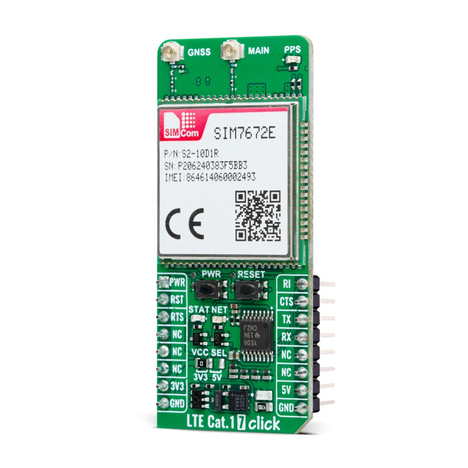 LTE Cat.1 7 Click - For LTE Cat 1 bis connectivity | MIKROE-6434