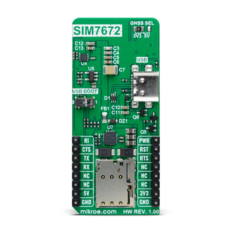 LTE Cat.1 7 Click - For LTE Cat 1 bis connectivity | MIKROE-6434