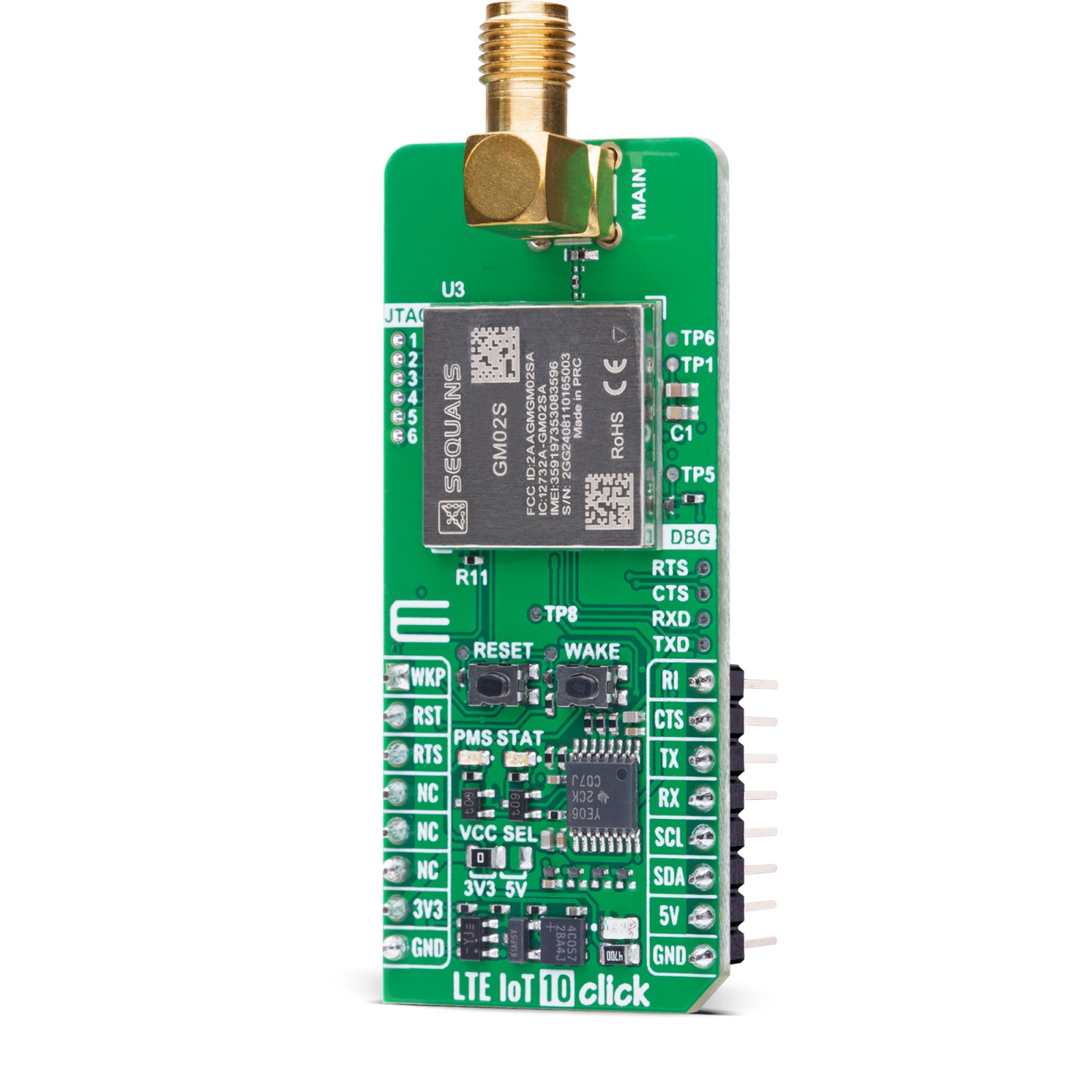 LTE IoT 10 Click - For LTE-M and NB-IoT connectivity | MIKROE-6563