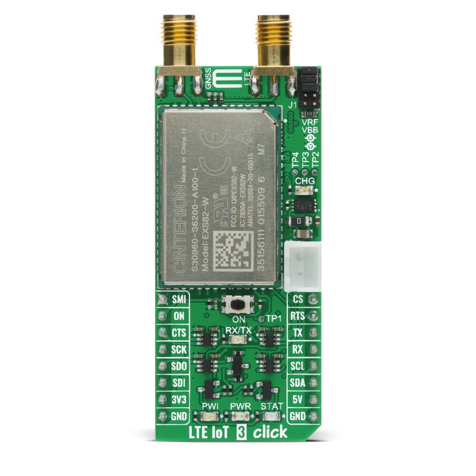 LTE IoT 3 Click | EXS82-W Cellular IoT Module