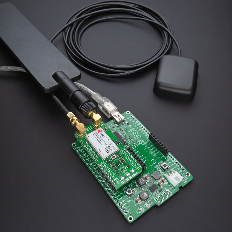 SARA-R510M8S LTE-M/NB-IoT Module | LTE IoT 5 Click | MIKROE