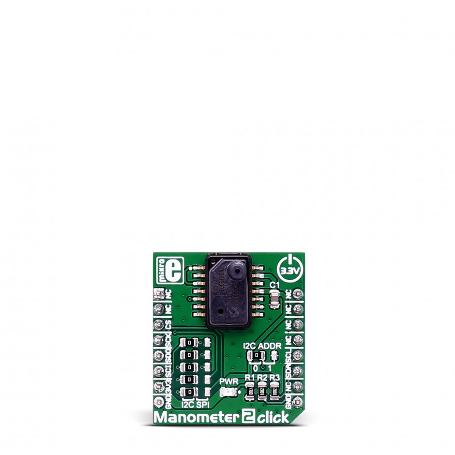 Manometer 2 click - board with MS5525DSO digital pressure sensor | MikroElektronika