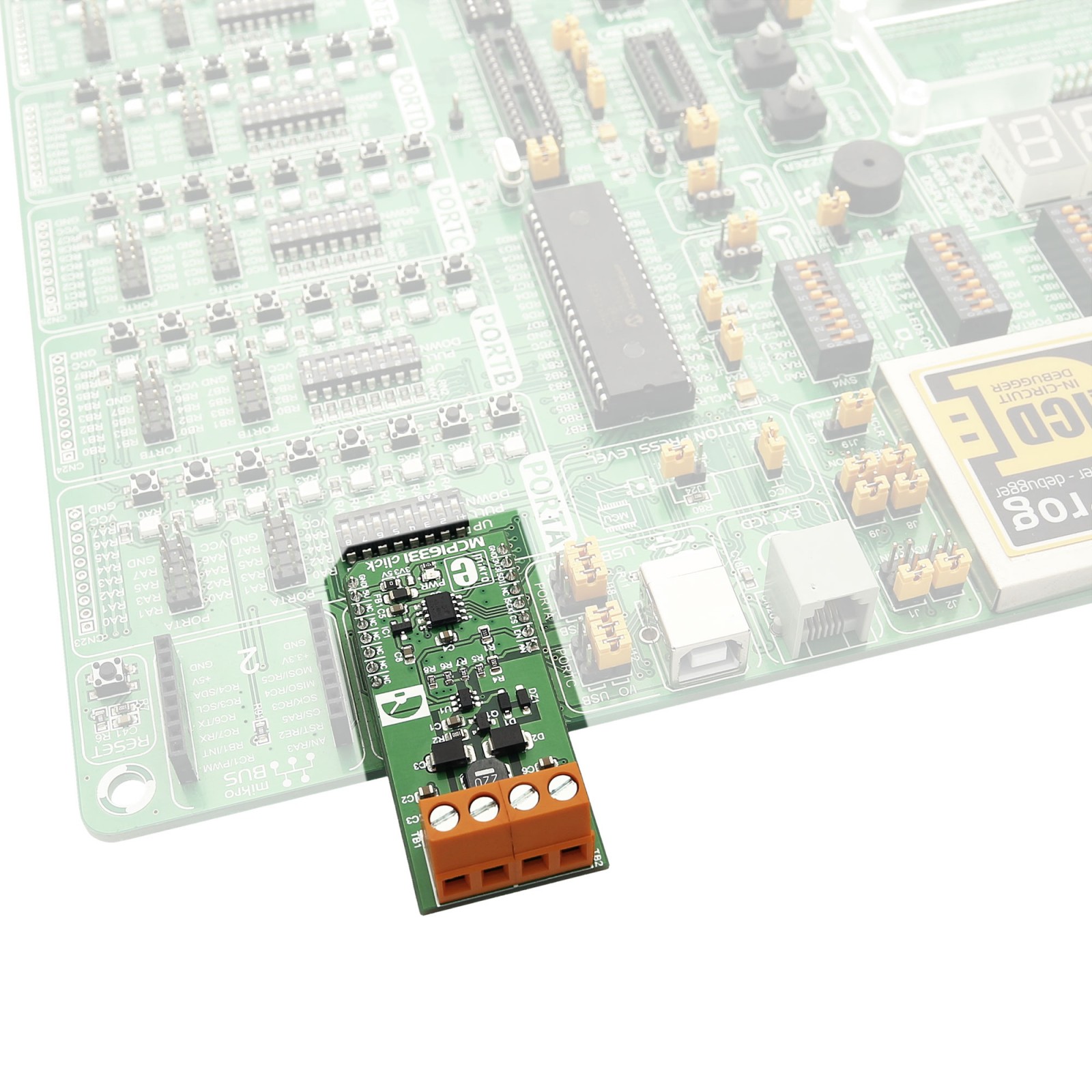 MCP16331 click - a non-inverting buck-boost voltage regulator | MikroElektronika