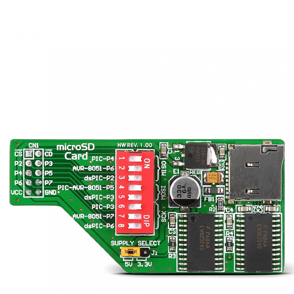 microSD Card Board - Mass Storage Development Tool
