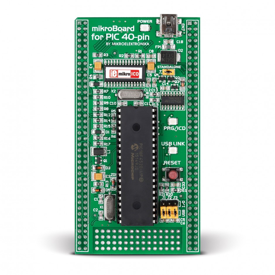 mikroBoard for PIC 40-pin with PIC18F4520 - fo UNI-DS6 Development System