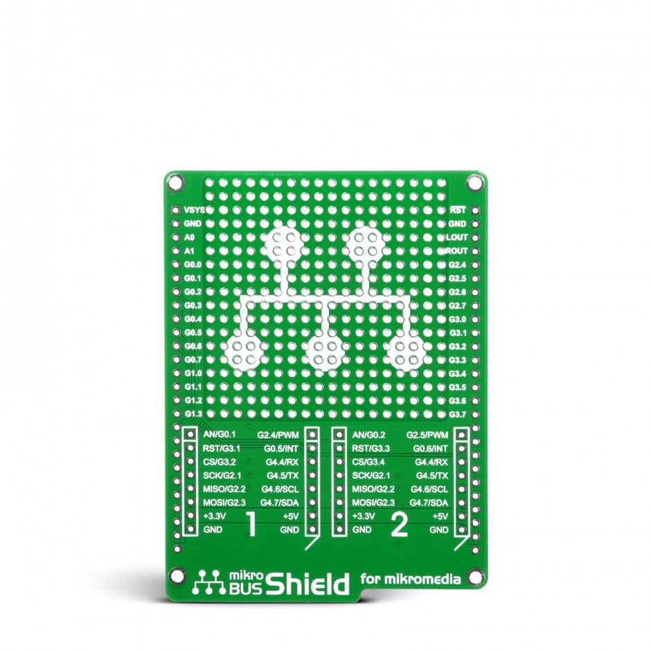 mikroBUS Shield for Mikromedia - MikroElektronika