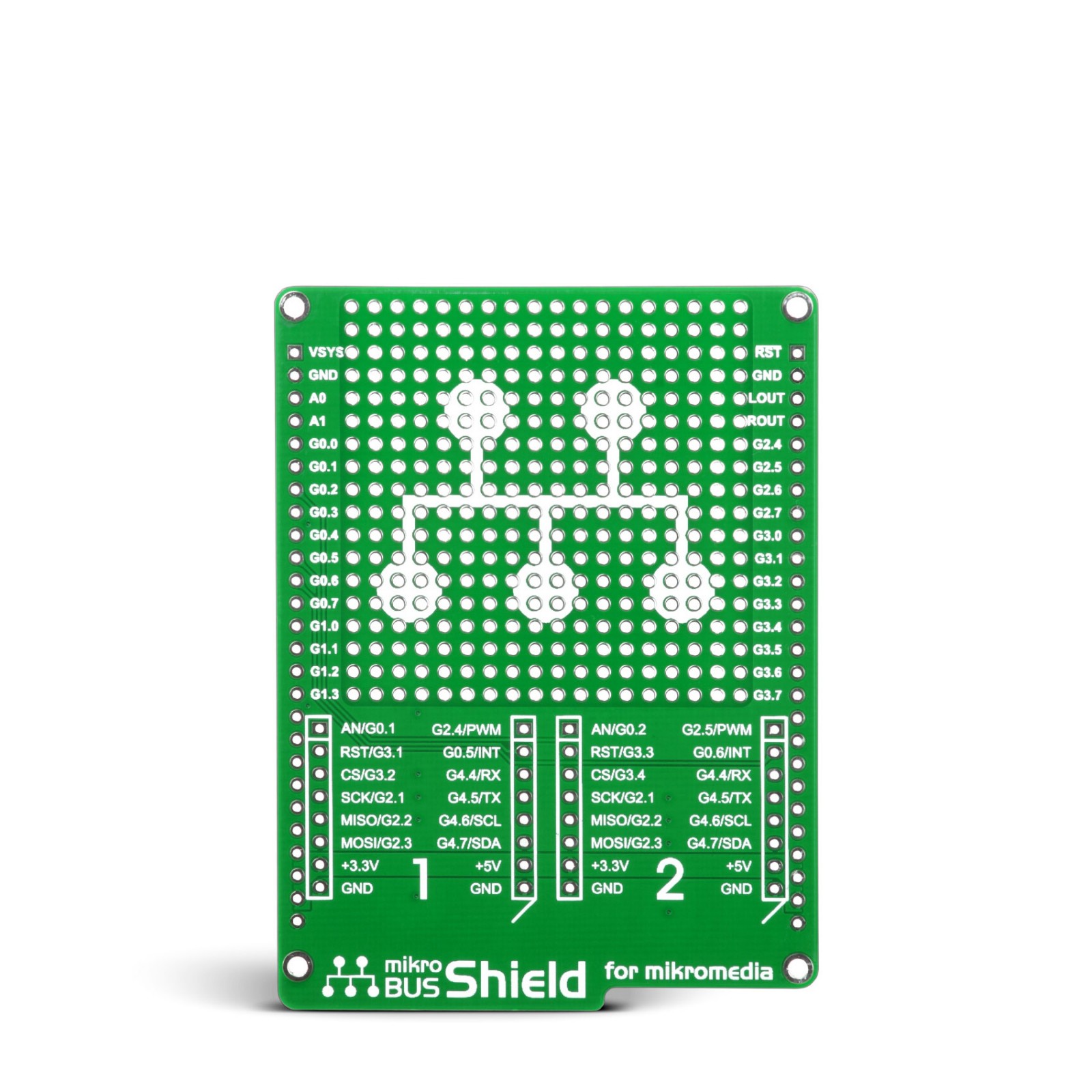 mikroBUS Shield for Mikromedia - MikroElektronika