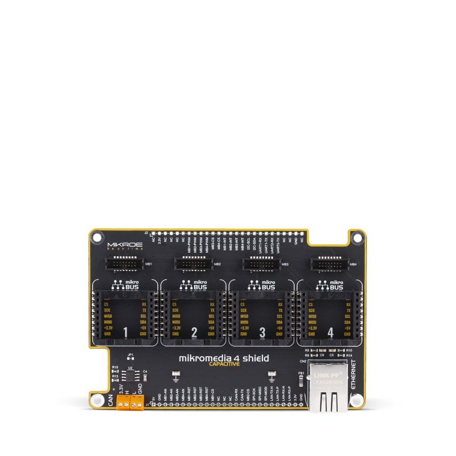 Mikromedia 4 Capacitive shield | Mikroe