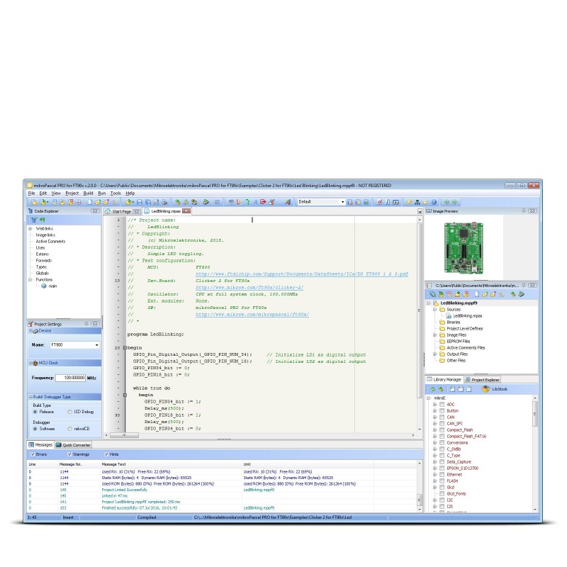 mikroPascal PRO for FT90x - MikroElektronika