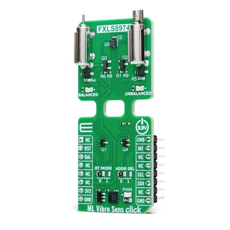 ML Vibro Sens Click with FXLS8974CF for AI-Ready Vibration Sensing